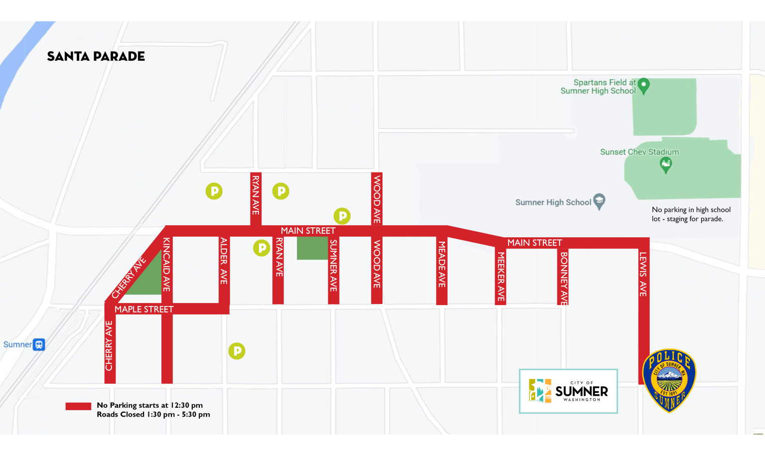 Santa Parade – City of Sumner